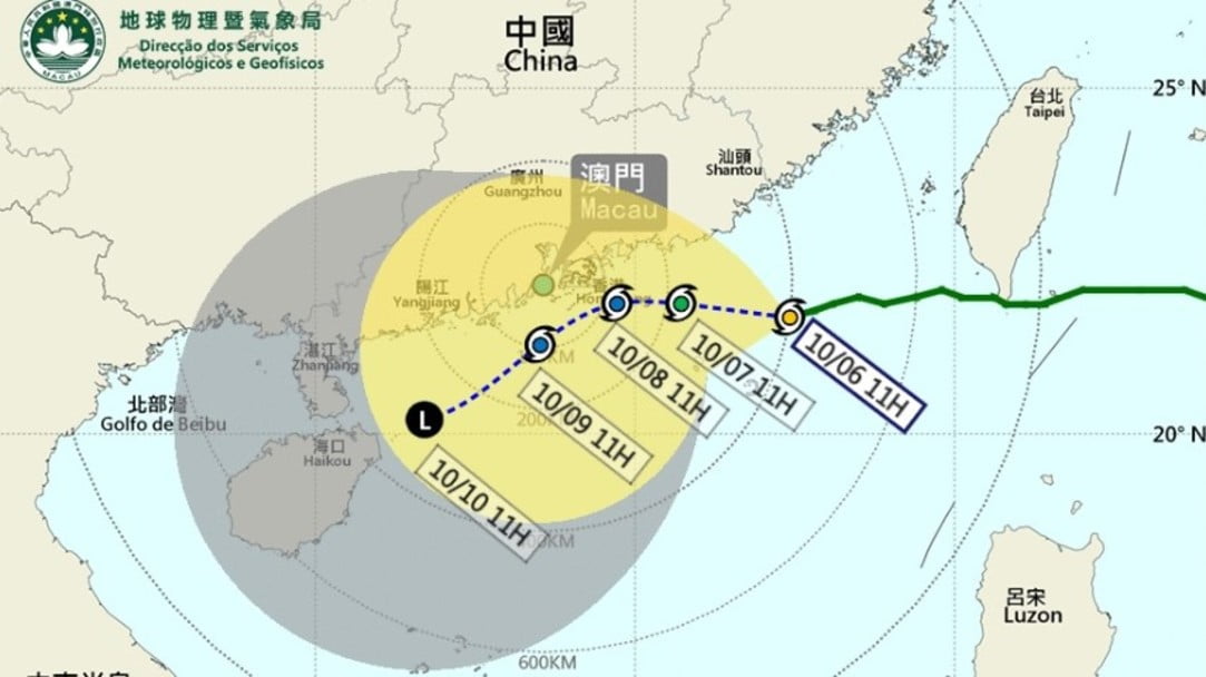 澳門三號風球生效 中央氣象台續發黃色颱風預警｜本地｜商業電台 881903