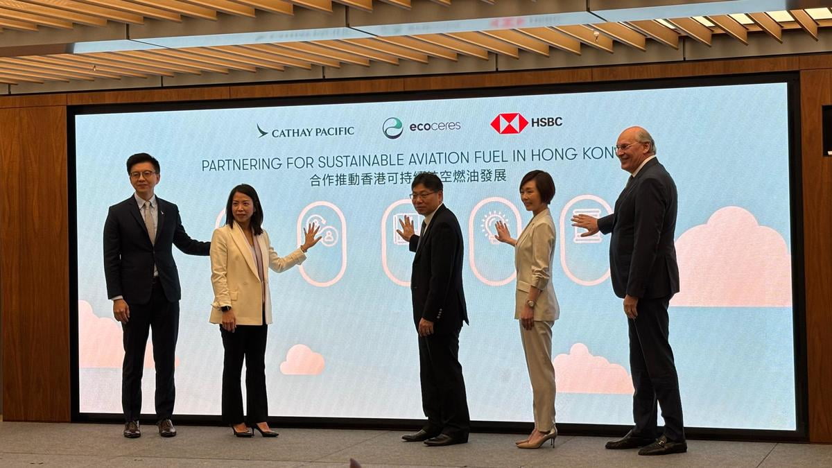 滙豐購買3400公噸可持續航空燃油 加注國泰客機｜本地｜商業電台 881903