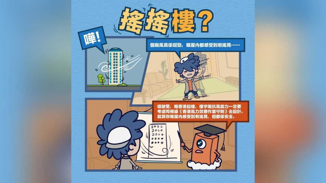 多區有大廈被強風吹至搖晃 屋宇署：輕微搖晃屬正常現象｜本地｜商業電台 881903