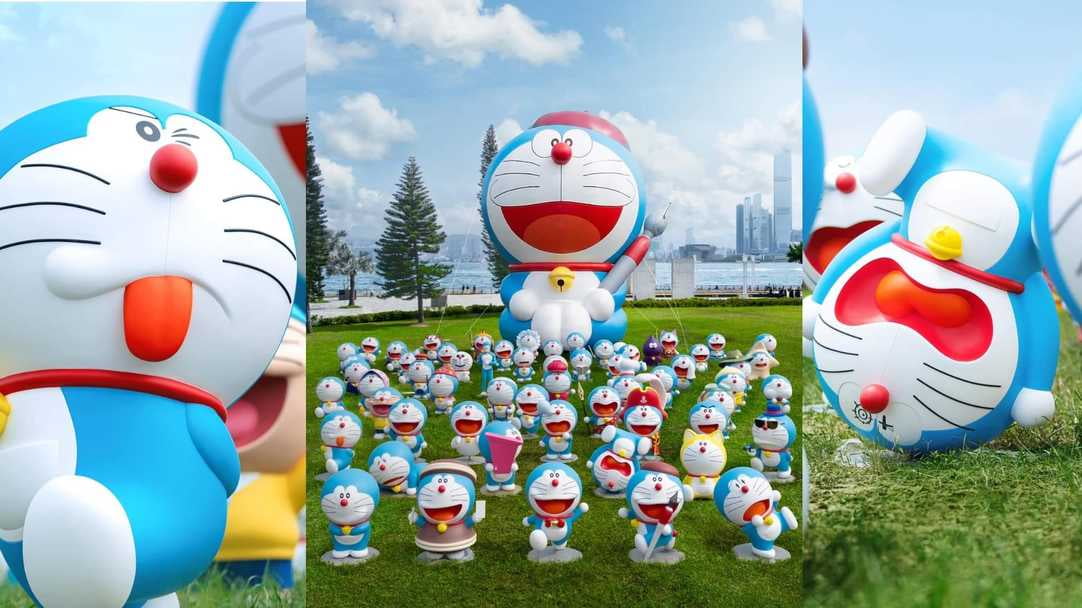 多啦A夢展覽中山公園快閃展出 60隻多啦A夢亮相｜本地｜商業電台 881903
