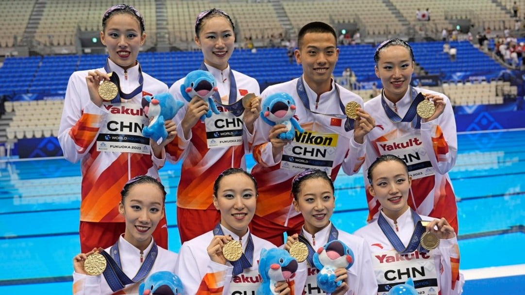 游泳世錦賽丨中國花樣游泳隊奪得首金｜體育｜商業電台 881903